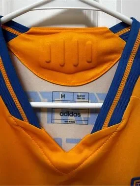 adidas | Shirts | Adidas Tigres Uanl Orange And Blue Home Jersey Player ...